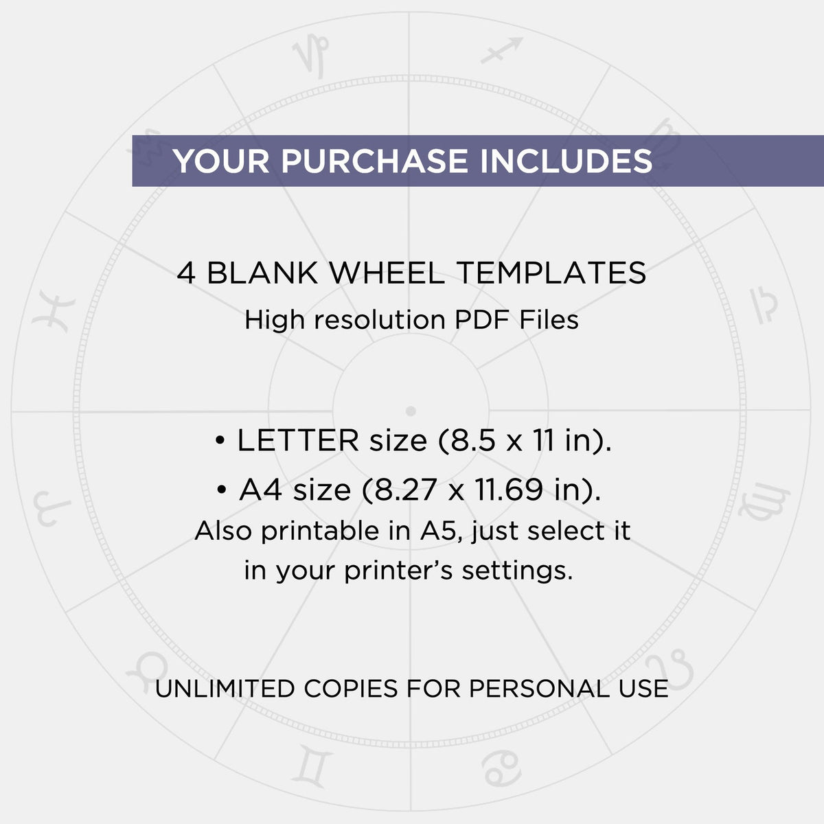 Astrology Chart Wheel Templates – Astral Spot